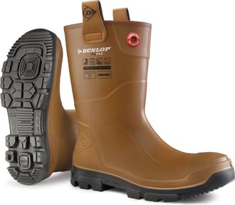 Dunlop Dunlop Protective Footwear, LJ2HR48, Purofort RigPRO Full Safety Pelzfutter, Braun, Größe 48 EU