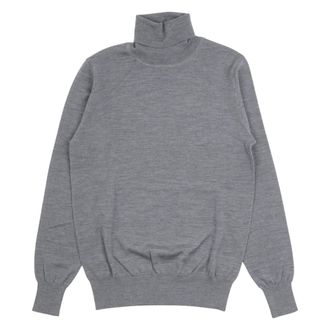 Aspesi Homme, Pulls, Gris, Taille: S Col roul&eacute;