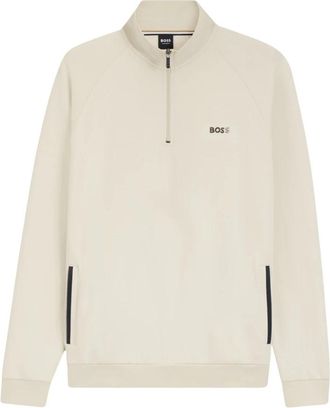 HUGO BOSS Sense 1/4 Zip Jacke - - Sweatshirts & Hoodies - Herren - Beige - L