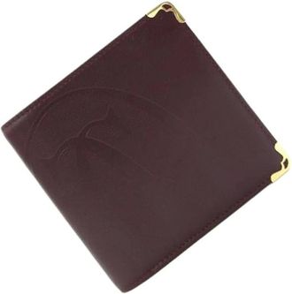 Cartier Portefeuille Pre-owned Must (bi-pli) - Homme - Pre-owned - Rouge - Taille: ONE Size