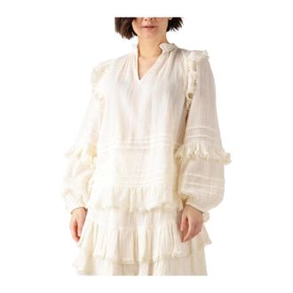 Ibana Elegante Tarlotte Bluse - - Blouses & Shirts - Damen - Beige - S