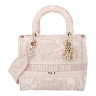 Dior Pre-owned Toile sacs-dior - Femme - Pre-owned - Rose - Taille: ONE Size