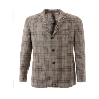 Lardini Leinenblazer - - Jackets - Herren - Braun - XL