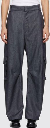 Balenciaga Baggy-Cargohose aus Wolle mit hoher Taille und weitem Bein
