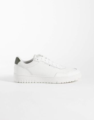 Tommy Hilfiger Leder-Sneaker in Wei&szlig;