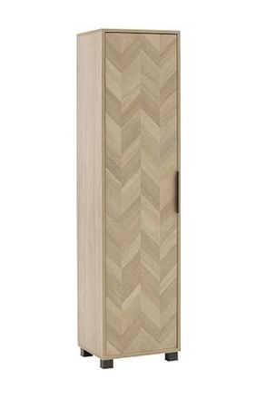 Schildmeyer Hochschrank Piazza 160388, Eiche hell Dekor/Fischgr&auml;ten Dekor, 40,3 x 33 x 157,8 cm