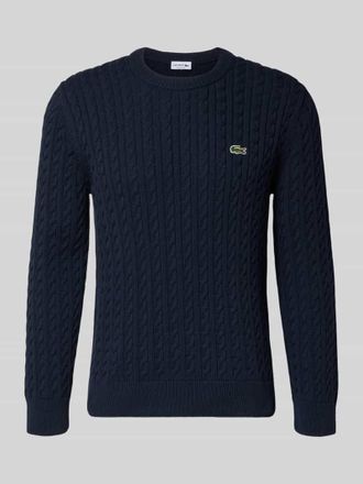 Lacoste Regular Fit Strickpullover aus Baumwoll-Mix