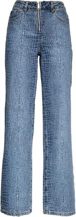 Self Portrait Femme, Jeans, Bleu, Taille: W24 Jeans Droits