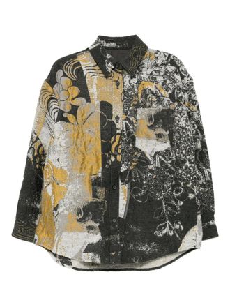 JNBY Tweed-Jacke mit Jacquard - Grau