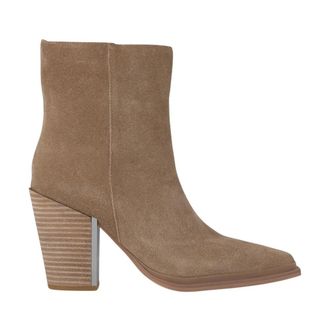 Alma En Pena Hohe Kn&ouml;chelstiefel breiter Absatz - - Shoes - Damen - Beige - 42 EU