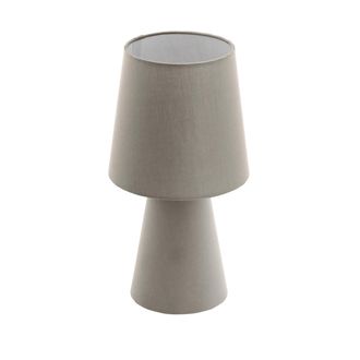Eglo Tischlampe Carpara, Nachttisch, Textil in taupe E14 Fassung