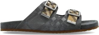 Burberry Homme, Chaussures, Gris, Taille: 45 EU Urchin Slides
