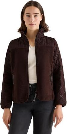Cecil 2117050 Veste en Peluche avec détails matelassés, Marron Tartufo, XXL Femmes