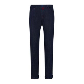 Kiton Slim-Fit Baumwoll-Denim-Jeans - - Jeans - Herren - Blau - W34