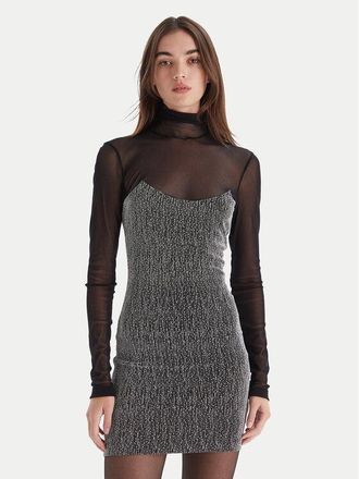 Simona Corsellini Coctailkleid A25CEAB10601 Silberfarben Slim Fit