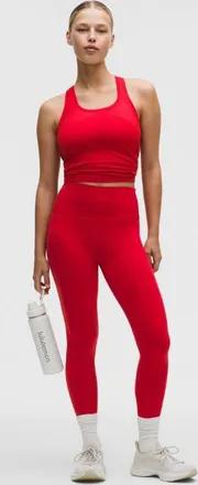 lululemon Pantacourt Wunder Train taille haute pour Femmes - 58 cm - Rouge - Taille 10