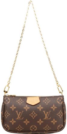 Louis Vuitton Crossbody Bags - Louis Vuitton Canvas Monogram Pochette Accessoire - Gr. unisize - in Braun - f&uuml;r Damen