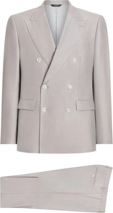 Dolce & Gabbana Homme, Costumes, Beige, Taille: L Rose Double-Breasted Suit