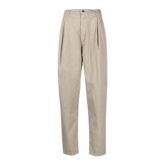 Emporio Armani Femme, Pantalons, Beige, Taille: W27 Tapered Pantalons
