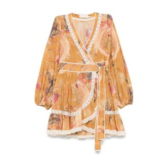 Zimmermann Ocker Kleid - Wahre Gr&ouml;&szlig;e - - Dresses - Damen - Mehrfarbig - M