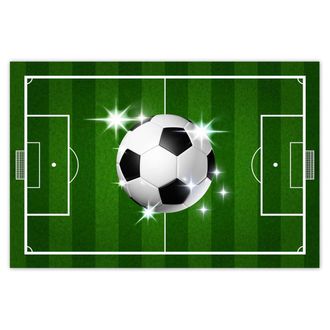 Generic Wandsticker Dekor Foto Aufkleber 120x80cm Fu&szlig;ball - Fu&szlig;ballfeld Nr.H8254M_NS1B