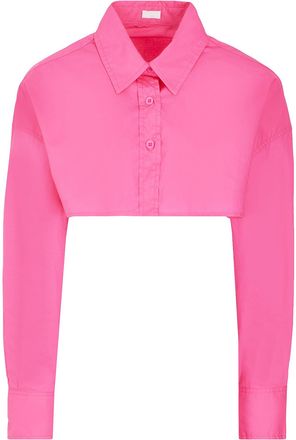 8 by YOOX ORGANIC COTTON CROP SHIRT