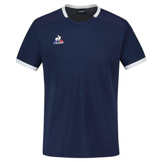 Le Coq Sportif T-Shirt für Herren, Blau/Weiß (Dress Blues/New Optical White), S