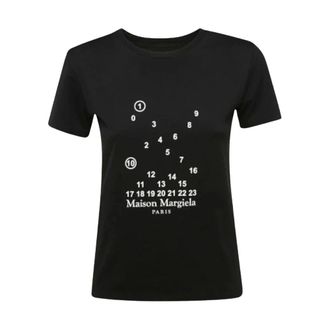Maison Margiela T-shirt &agrave; manches courtes - Femme - Tops - Noir - Taille: 36 FR