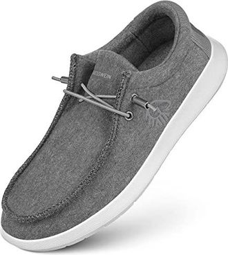 Giesswein Mocassin Mérinos Hommes Bleu océan 42 - Slip on Chaussures en Laine mérinos, Slipper Confort, Chaussures Basses pour Hommes, Confortables & légères, S