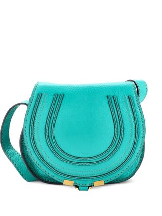 Chlo&eacute; Marcie Leather Small crossbody bag - Vert