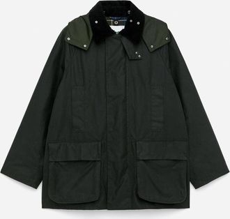 Arket Und Barbour Gewachste Baumwolljacke -Gr&uuml;n