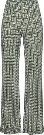 Maliparmi Mali Strones geometric-pattern palazzo pants - Grün