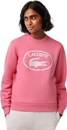 Lacoste Sweatshirt f&uuml;r Damen, Bio-Baumwolle, lose Passform, Lang&auml;rmlig (Pink)