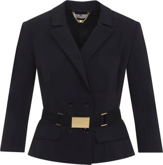 Elisabetta Franchi Femme, Vestes, Noir, Taille: 40 FR Vela Jacket
