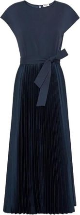 Max Mara Robe midi Wkdgela - Femme - Robes - Bleu - Taille: 42 FR
