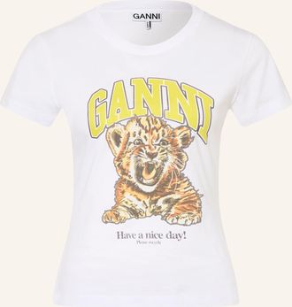 Ganni T-Shirt weiss
