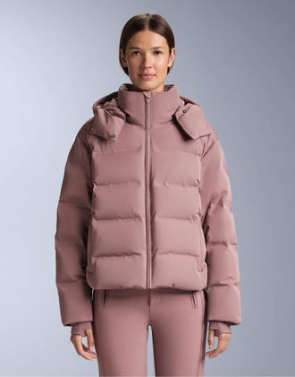 Oysho Minardi Piume - Doudoune de ski imperm&eacute;able - Rose-mauve-Vert