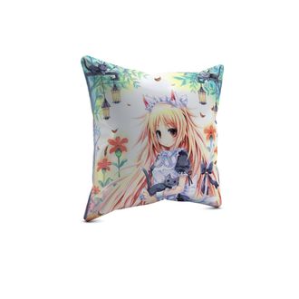 Picanova Catgirl Maid 40x40cm - Premium Zierkissen Mit F&uuml;llung - Deko F&uuml;r Wohn- Oder Kinderzimmer Mit Motivauswahl - Anime Kollektion Design Von Emperpep