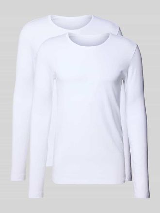 Schiesser Longsleeve mit geripptem Rundhalsausschnitt