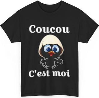 Generic Tee Shirt Unisex Caliméro Homme/Femme Couleur Black, Taille 3XL