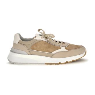 Brunello Cucinelli Sneaker aus Nubuk und Wildleder - - Shoes - Herren - Beige - 40 1/2 EU