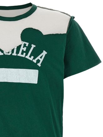 Maison Margiela Western Patchwork Cotton T-shirt - Green