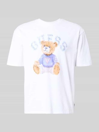 Guess T-Shirt mit Motiv-Print und Rundhalsausschnitt