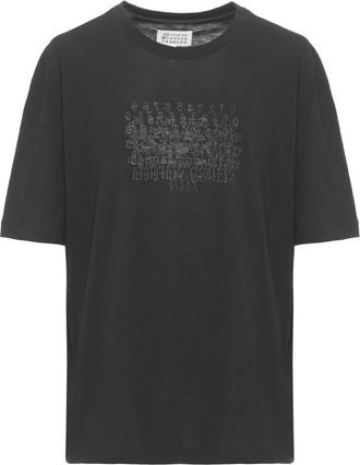 Maison Margiela Homme, Tops, Noir, Taille: L T-shirt en coton