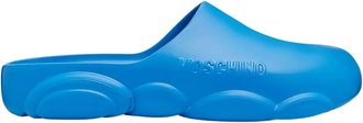 Moschino Homme, Chaussures, Bleu, Taille: 43 EU Rubber Teddy Sole Mules