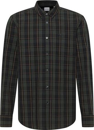 Mustang Jeans Style Chester Chemise &agrave; Bouton Bas, Multi Check Black 12813, L Hommes