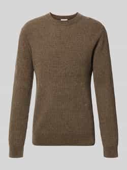 Profuomo Strickpullover mit Rundhalsausschnitt