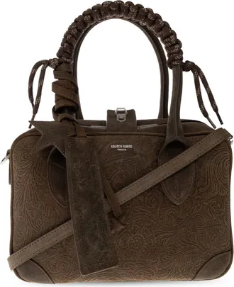 Golden Goose Sac &agrave; main en daim Vita - Femme - Sacs - Brun - Taille: ONE Size