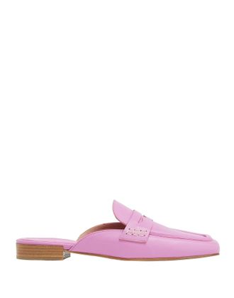 8 by YOOX LEATHER SQUARE TOE PENNY LOAFERS