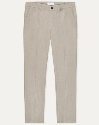 Les Deux Baumwollhose Como mit Stretch in Woll-Optik, Regular Fit in